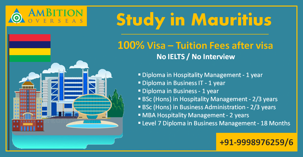 STUDY IN MAURITIUS (Get UK Awarded Degree) - AmBition Overseas